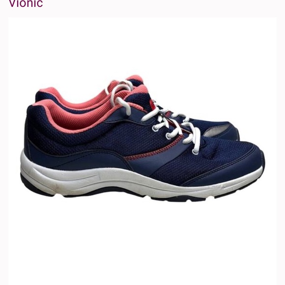 Vionic | Shoes | Vionic Kona Blue And Pink Sneakers With Cushioned Sole ...